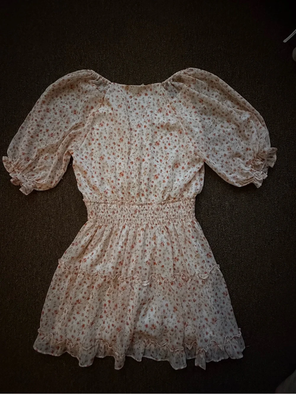 Altar'd State | Dresses | Altard State Floral Dress With Poofy Sleeves ...